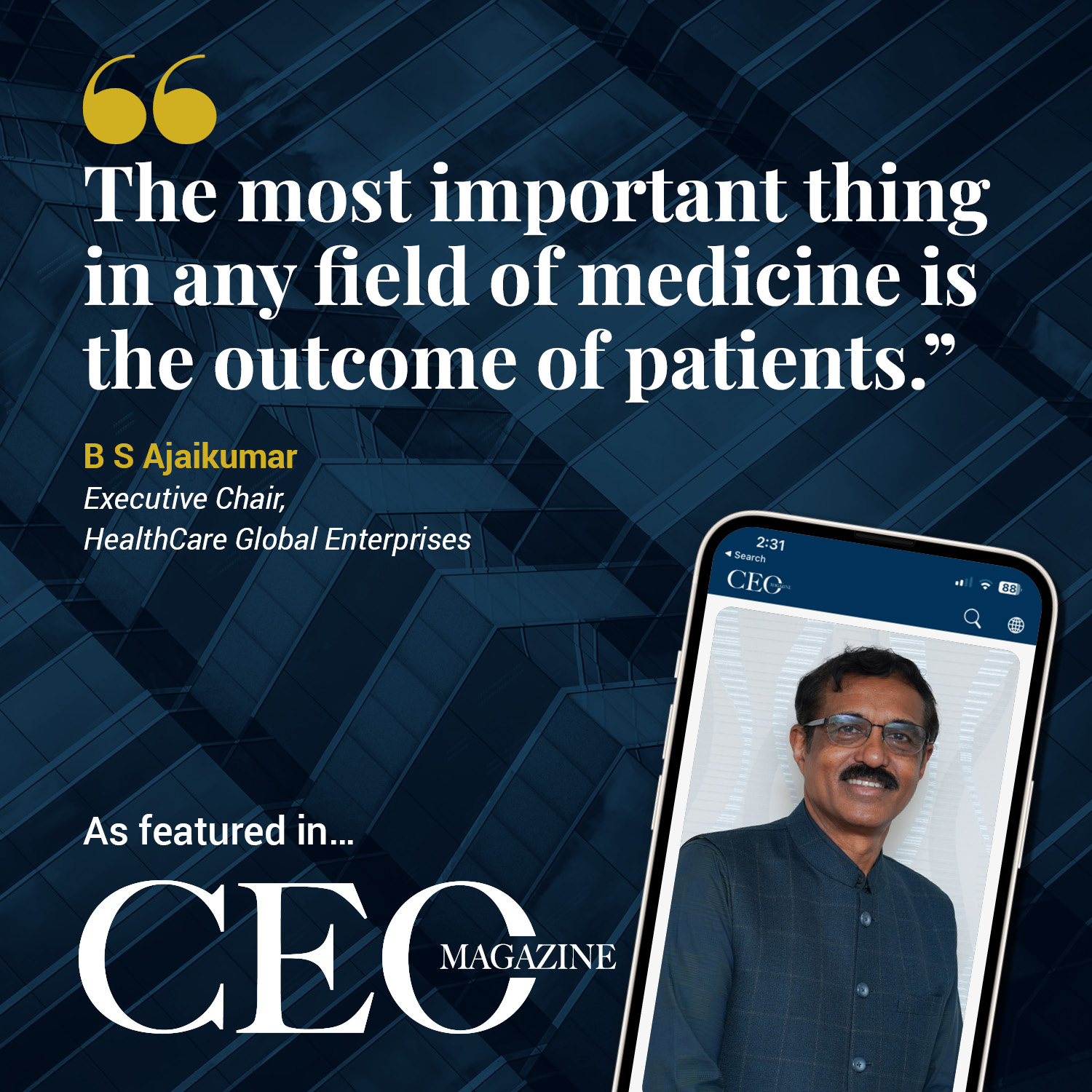 A Visionary Trailblazer in Healthcare Leadership Spotlighted by The CEO ...