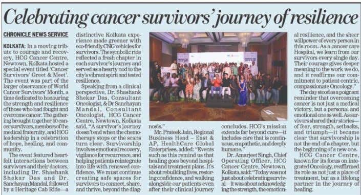 Celebrating Cancer Survivor's Journey of Resilience | HCG